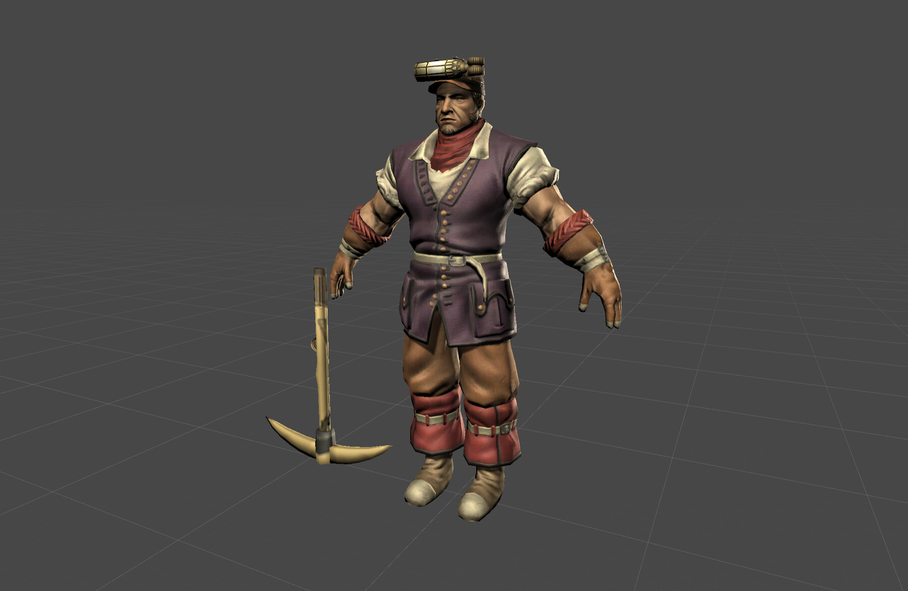 ArtStation - Human Miner Male | Game Assets