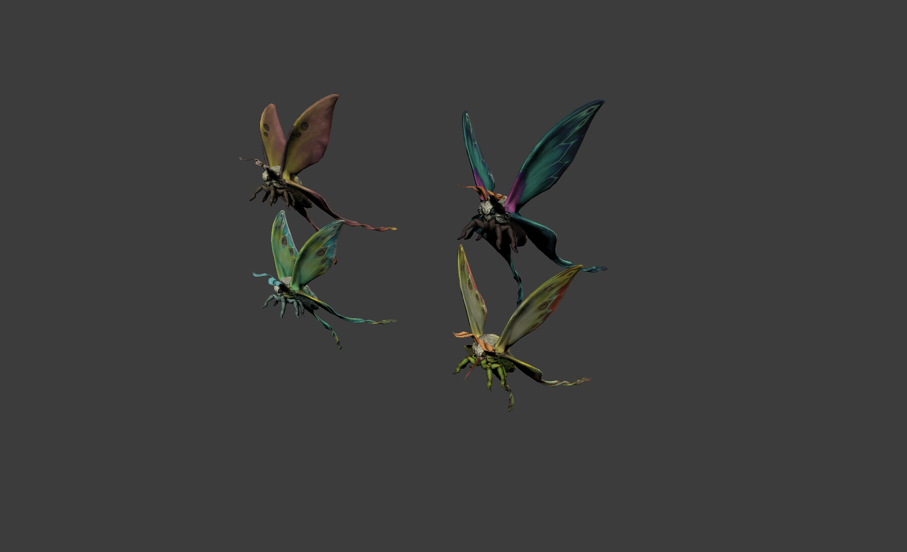 ArtStation - Alien Moth Mutant | Game Assets