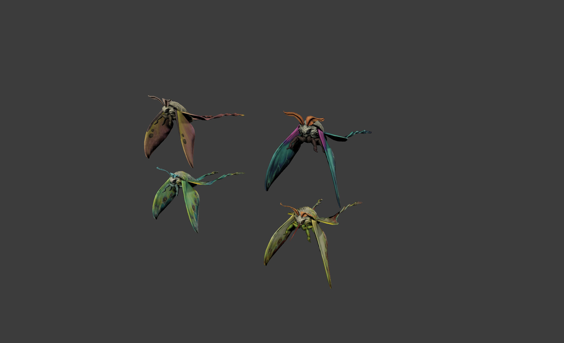 ArtStation - Alien Moth Mutant | Game Assets