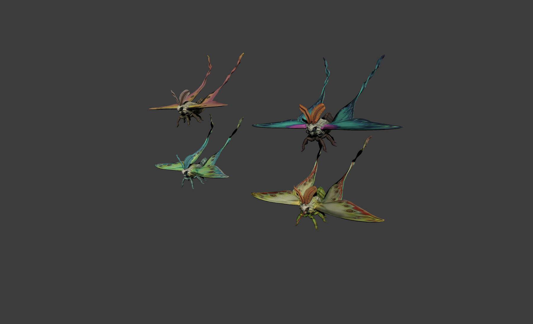 ArtStation - Alien Moth Mutant | Game Assets