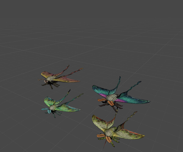 ArtStation - Alien Moth Mutant | Game Assets