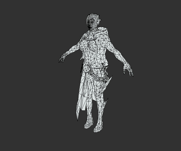 ArtStation - Demon Mutant Girl | Game Assets