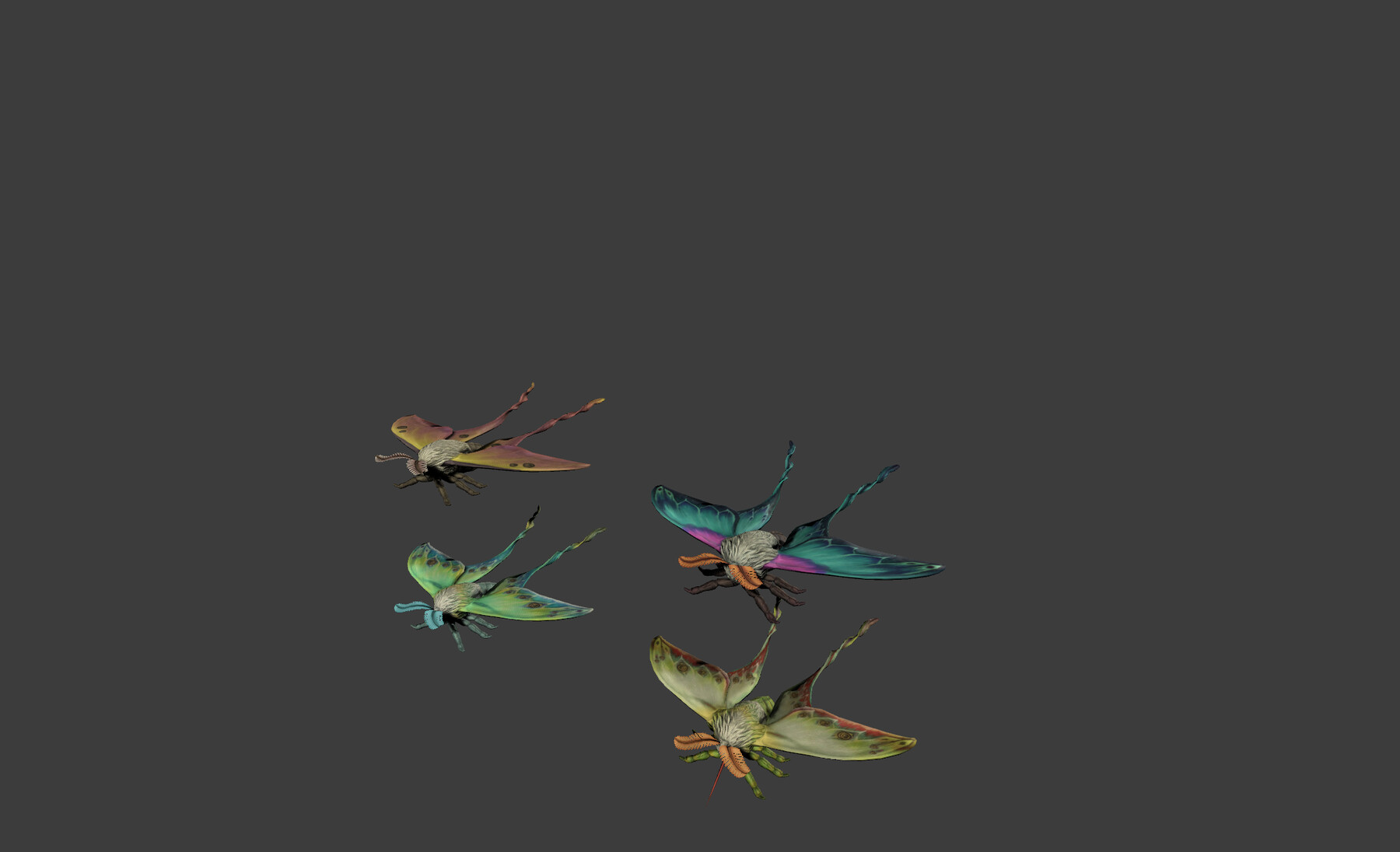 ArtStation - Alien Moth Mutant | Game Assets