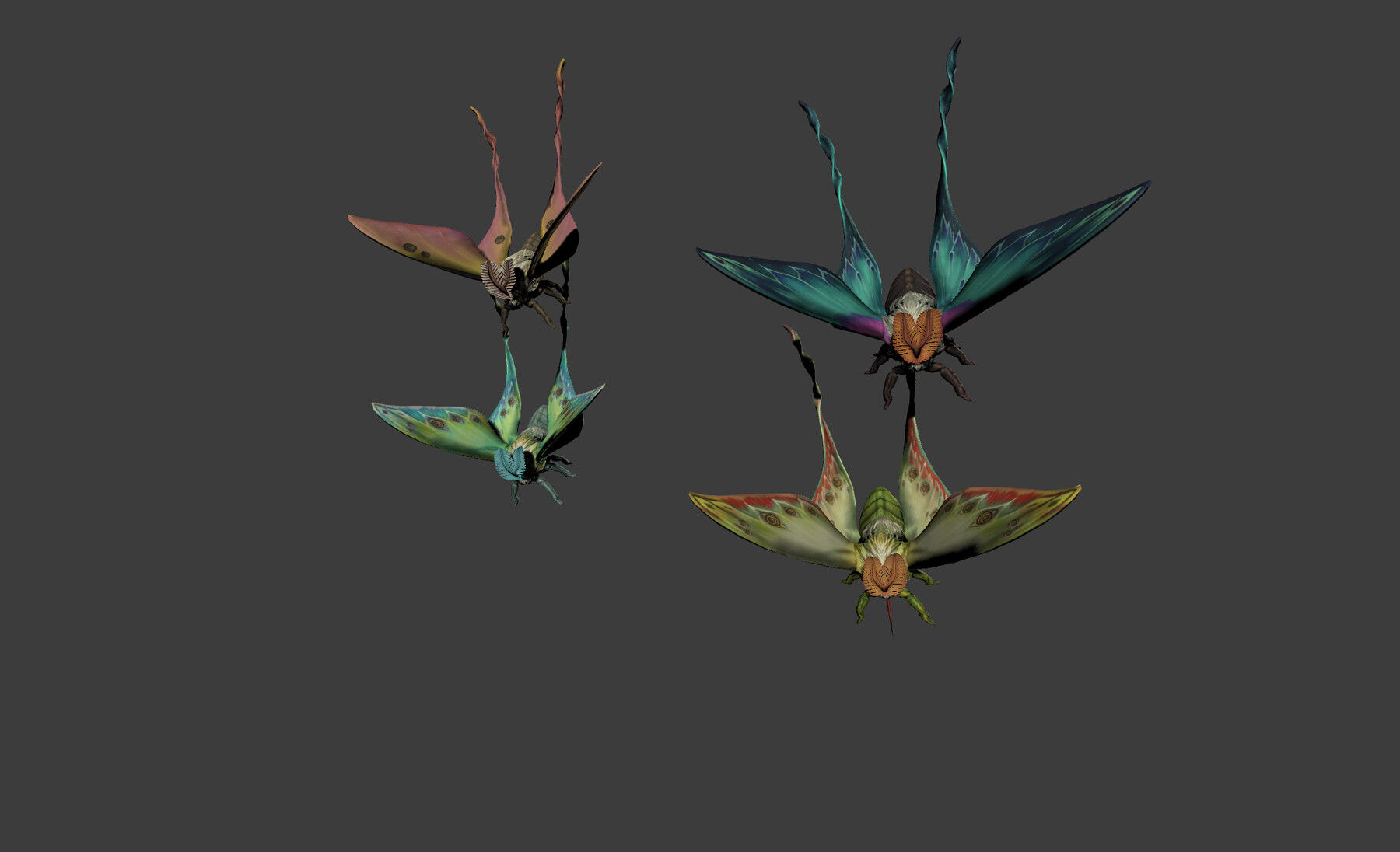 ArtStation - Alien Moth Mutant | Game Assets