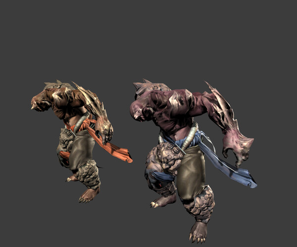 ArtStation - Demon Mutant Fighter | Game Assets