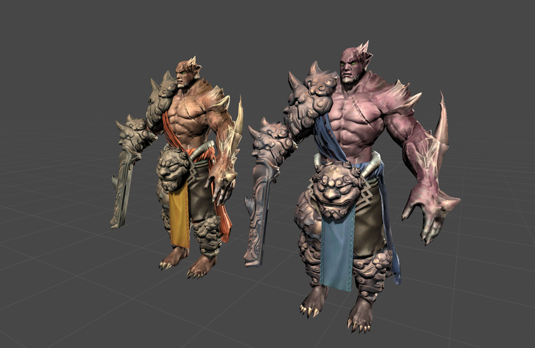 ArtStation - Demon Mutant Fighter | Game Assets