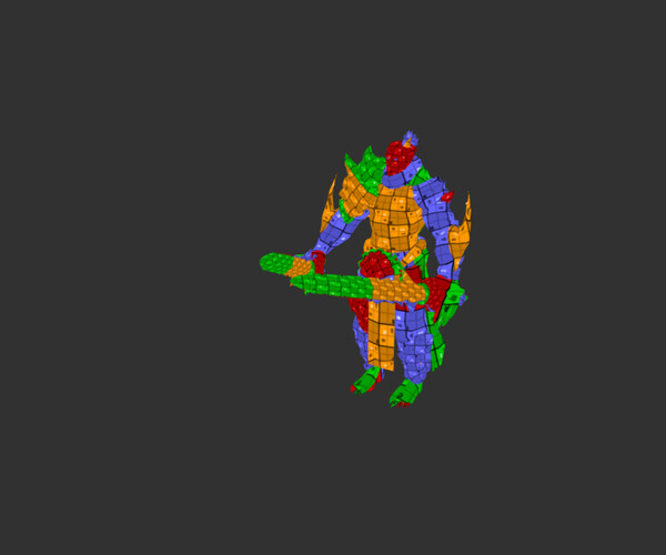 ArtStation - Demon Mutant Sword Master | Game Assets