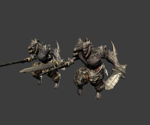 ArtStation - Demon Mutant Sword Master | Game Assets