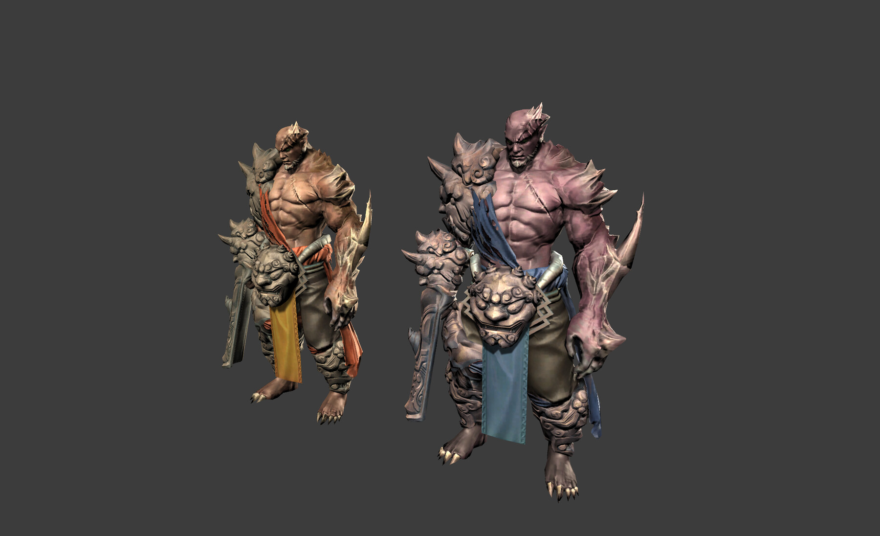 ArtStation - Demon Mutant Fighter | Game Assets