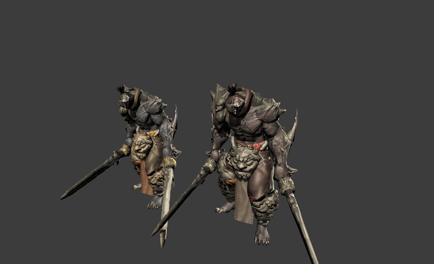 ArtStation - Demon Mutant Sword Master | Game Assets