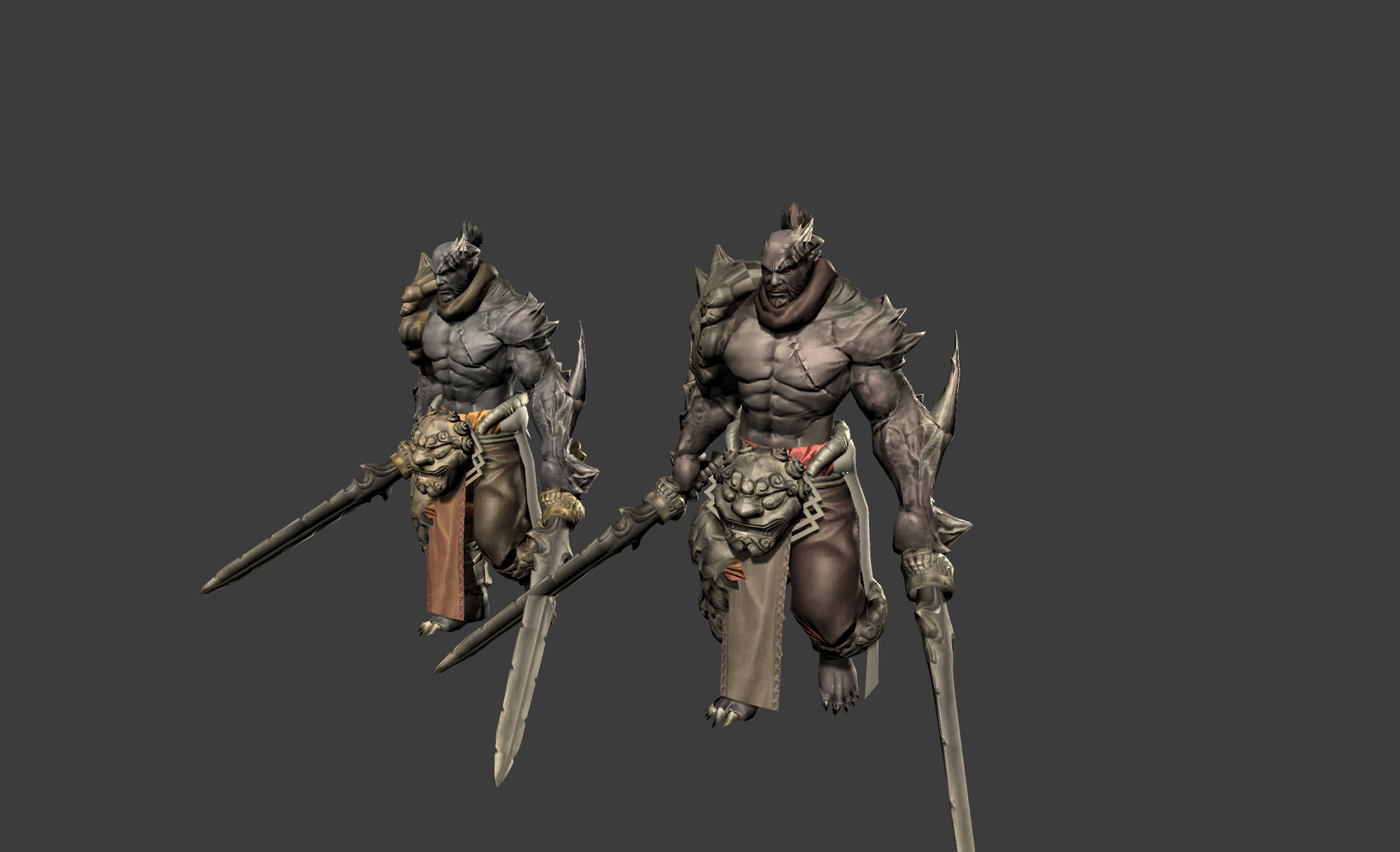 ArtStation - Demon Mutant Sword Master | Game Assets