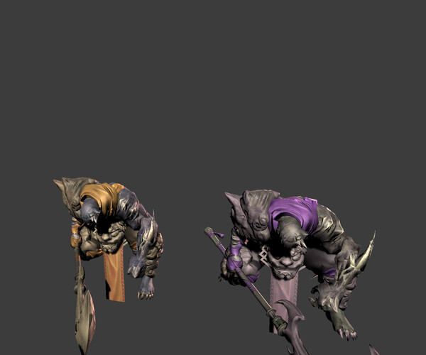 ArtStation - Demon Mutant Wizard | Game Assets