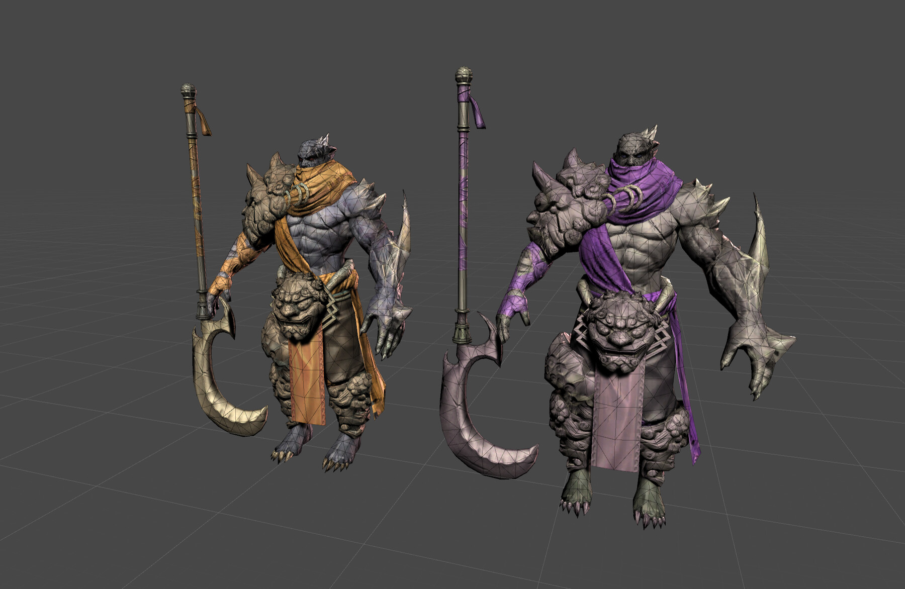 ArtStation - Demon Mutant Wizard | Game Assets