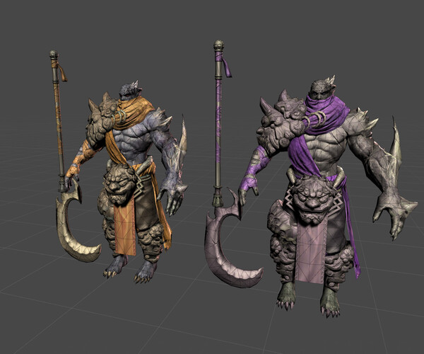 ArtStation - Demon Mutant Wizard | Game Assets