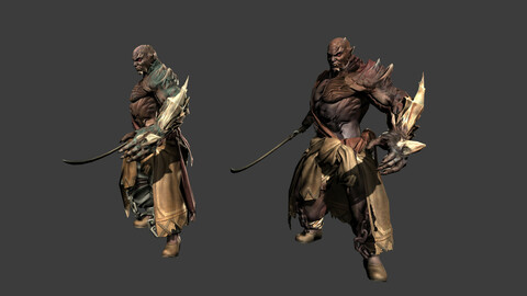 ArtStation - Demon Mutant Blade | Game Assets