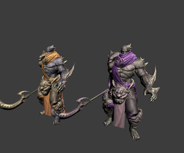 ArtStation - Demon Mutant Wizard | Game Assets