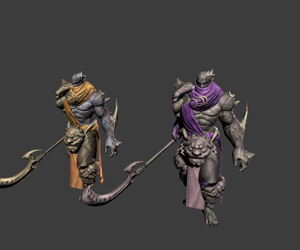 ArtStation - Demon Mutant Wizard | Game Assets