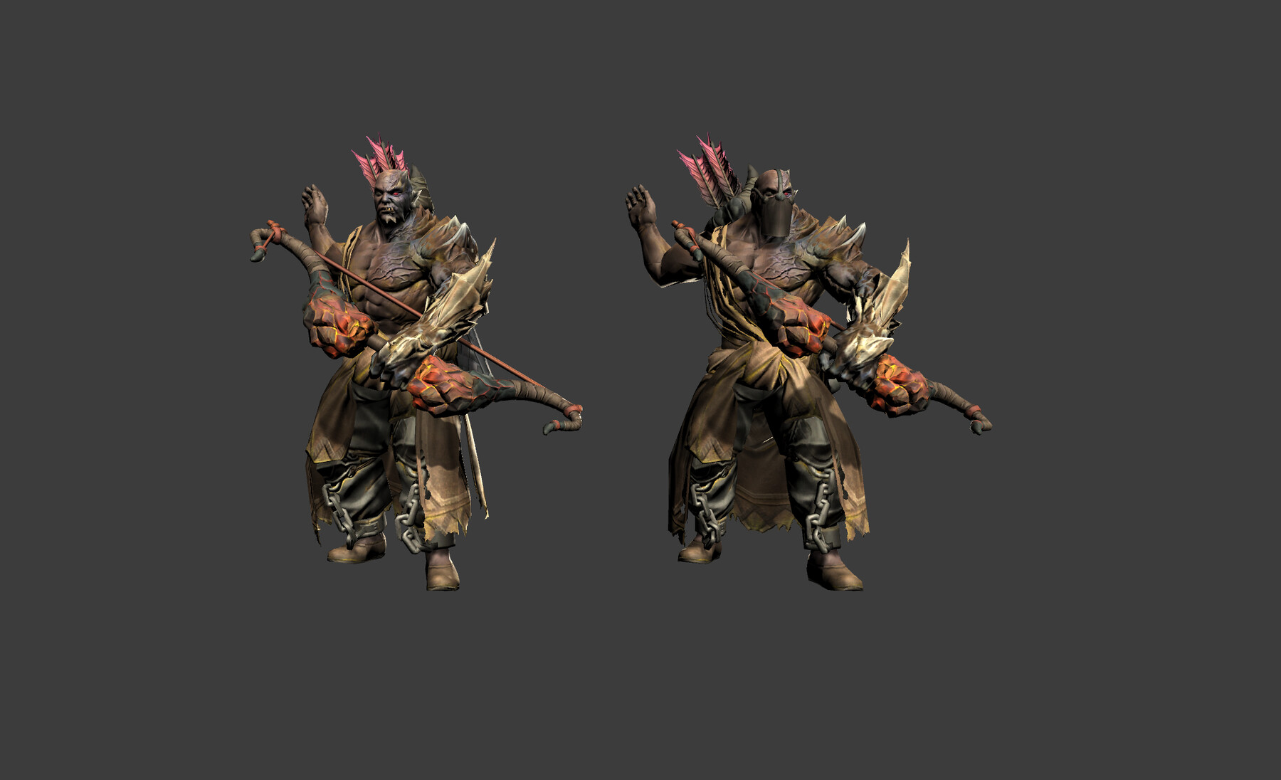 ArtStation - Demon Mutant Archer | Game Assets