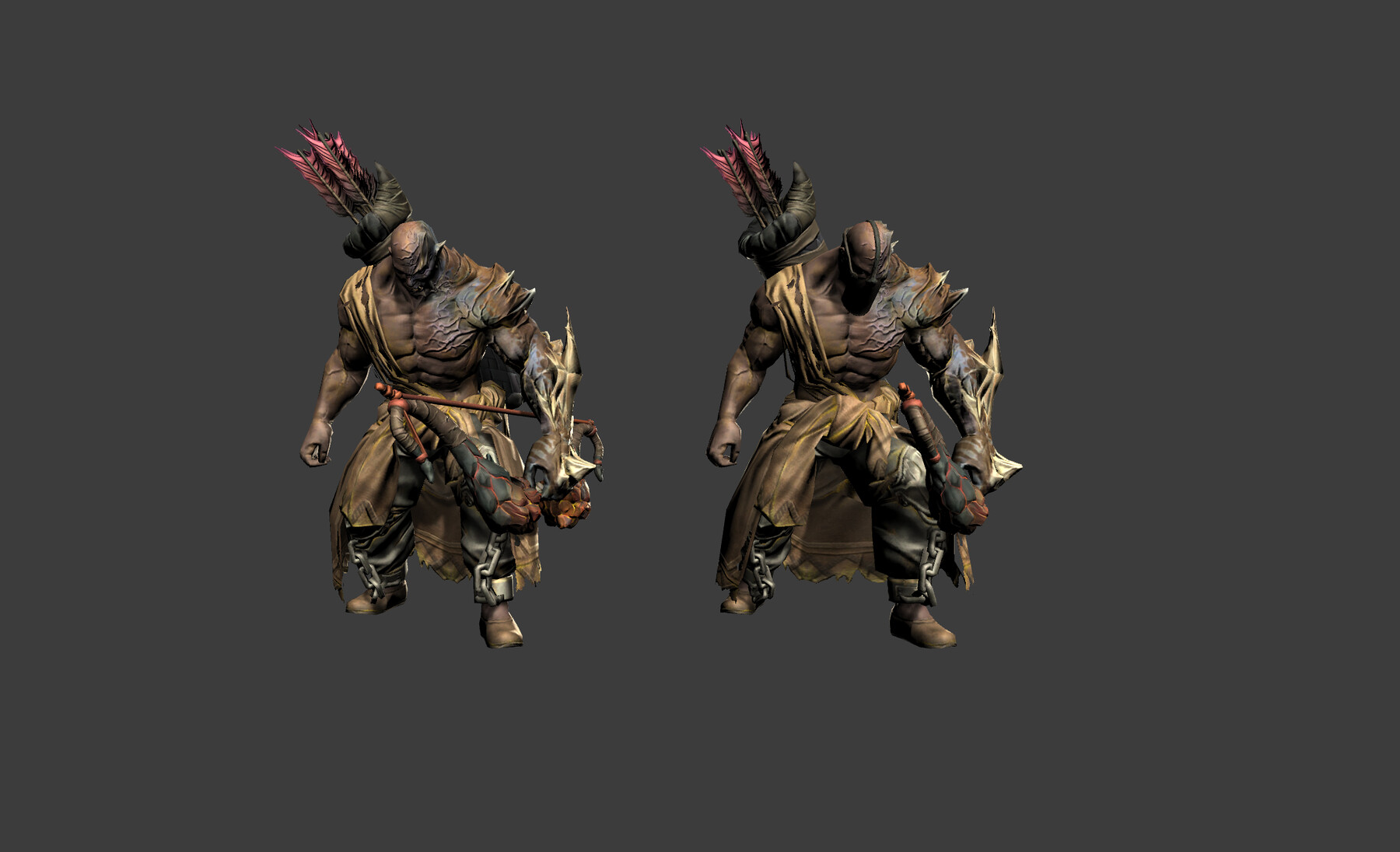 ArtStation - Demon Mutant Archer | Game Assets