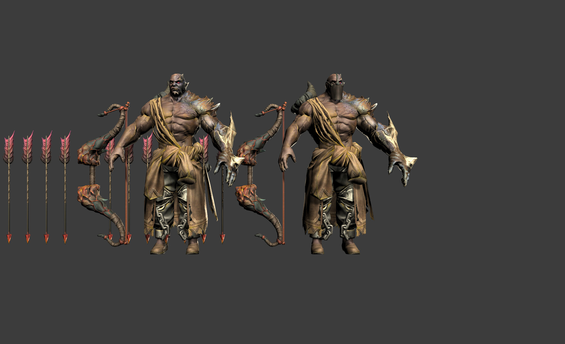 ArtStation - Demon Mutant Archer | Game Assets