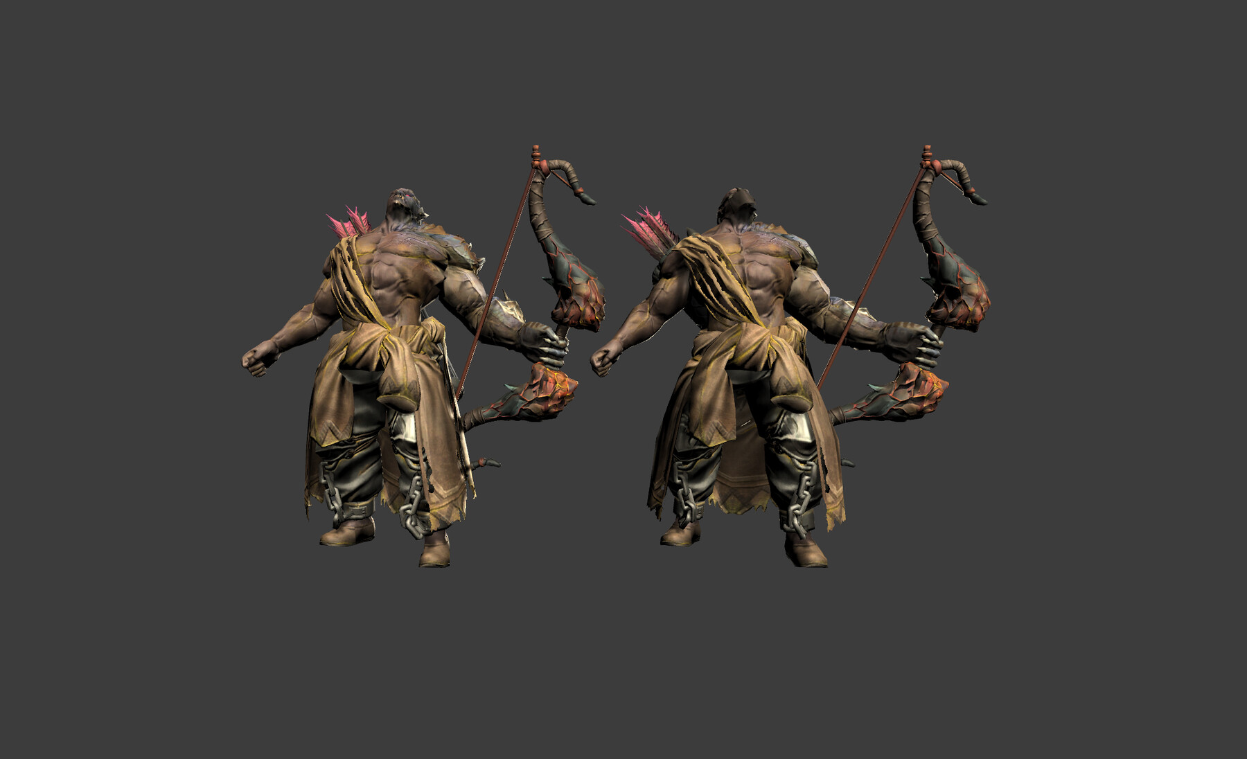 ArtStation - Demon Mutant Archer | Game Assets
