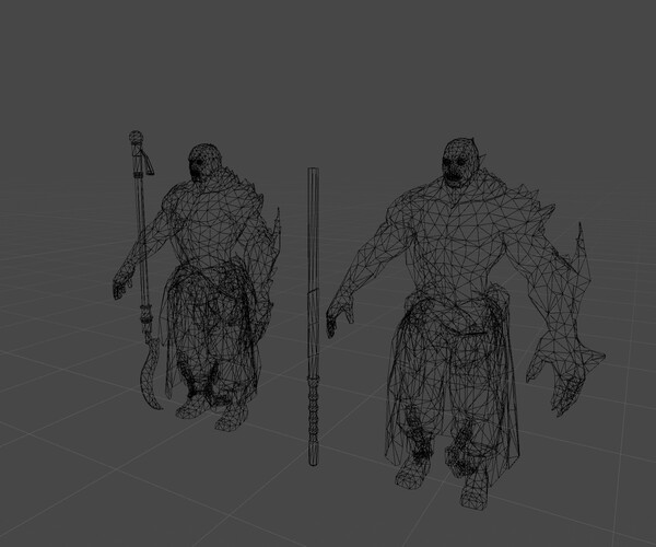 ArtStation - Demon Mutant Stick | Game Assets