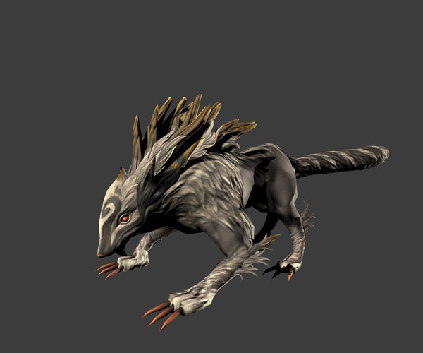 ArtStation - Raccoon Dog Animal Mutant | Game Assets