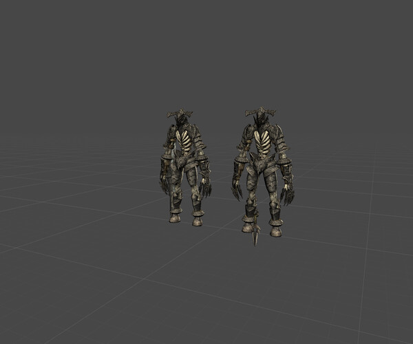 ArtStation - Demon Skeleton Mutant | Game Assets