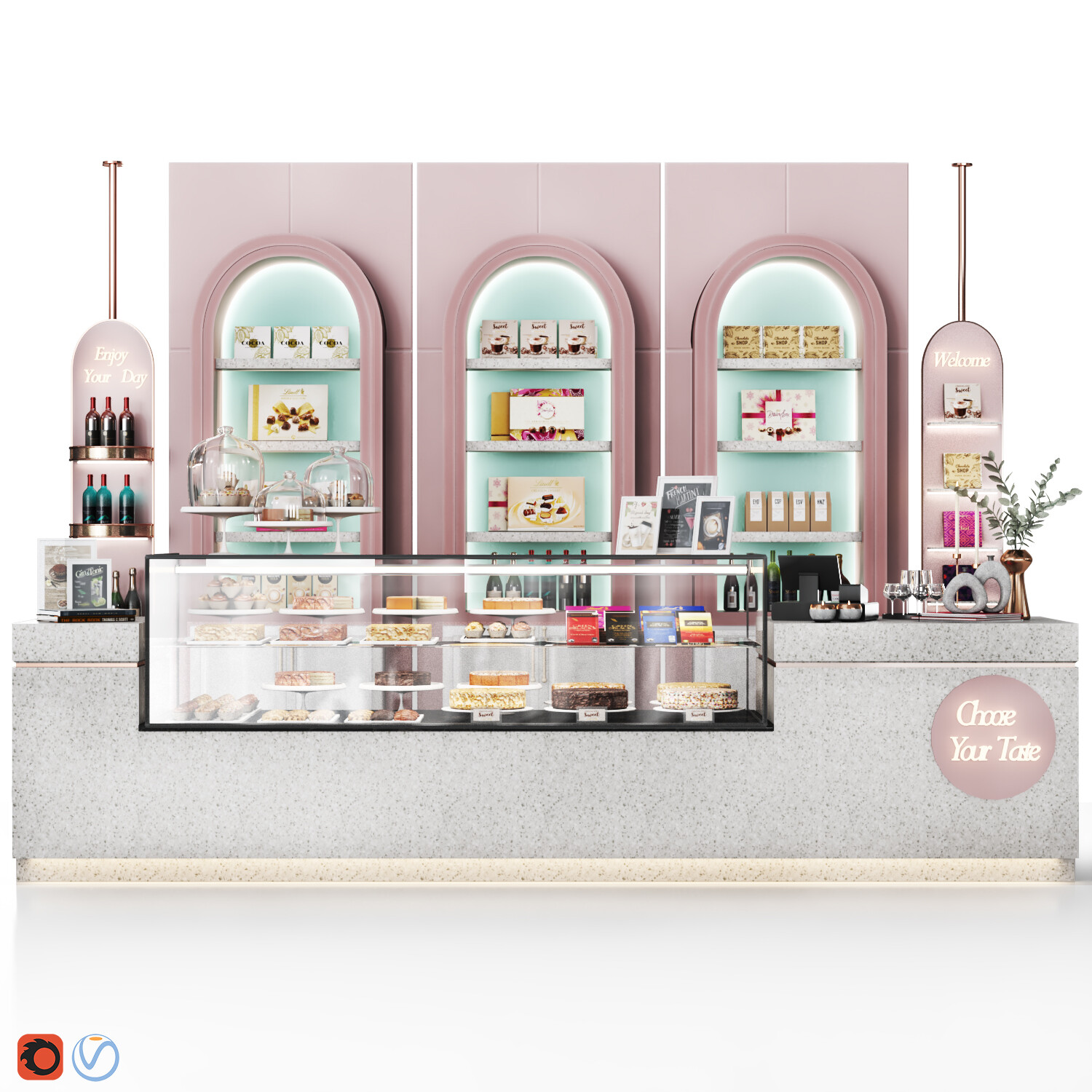 ArtStation - cafe, bar, confectionery, restaurant, bakery, pastry, showcase | Resources