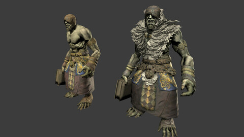ArtStation - Mutant Orc Wizard | Game Assets