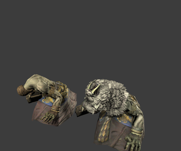 ArtStation - Mutant Orc Wizard | Game Assets