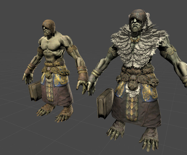 ArtStation - Mutant Orc Wizard | Game Assets
