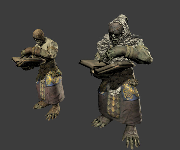 ArtStation - Mutant Orc Wizard | Game Assets