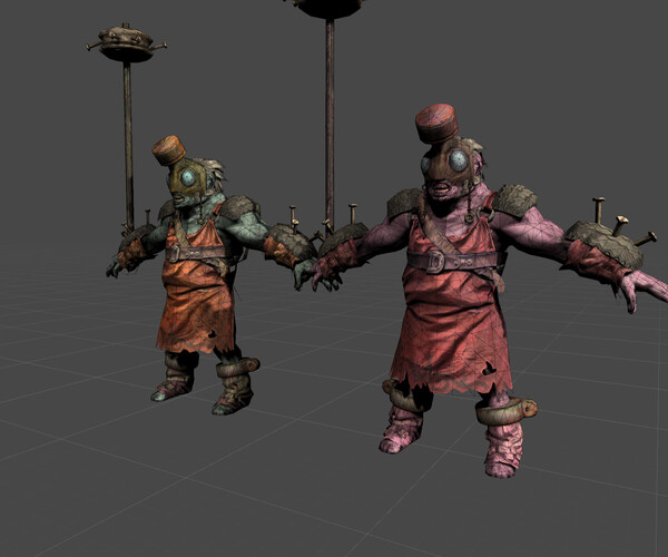 ArtStation - Mutant Troll Fighter | Game Assets