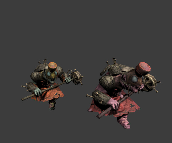 ArtStation - Mutant Troll Fighter | Game Assets