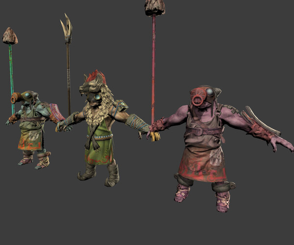 ArtStation - Mutant Troll Warrior | Game Assets