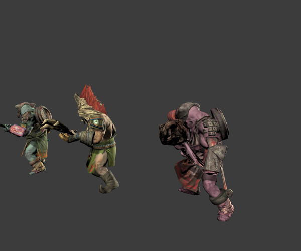 ArtStation - Mutant Troll Warrior | Game Assets