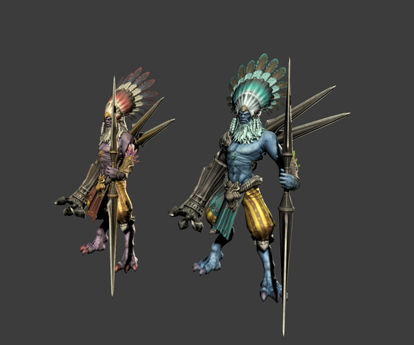 ArtStation - Alien Avatar Chief | Game Assets