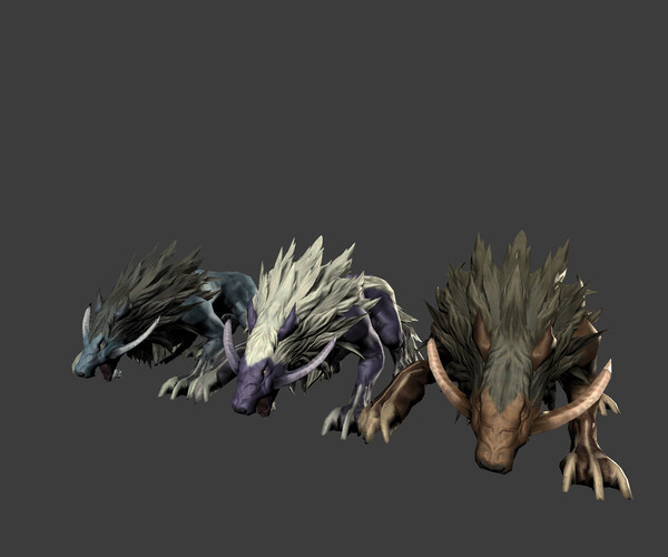ArtStation - Beast Wolf Mutant | Game Assets