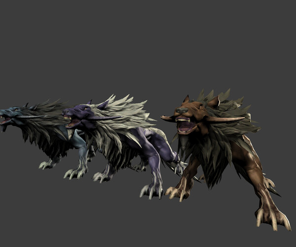 ArtStation - Beast Wolf Mutant | Game Assets