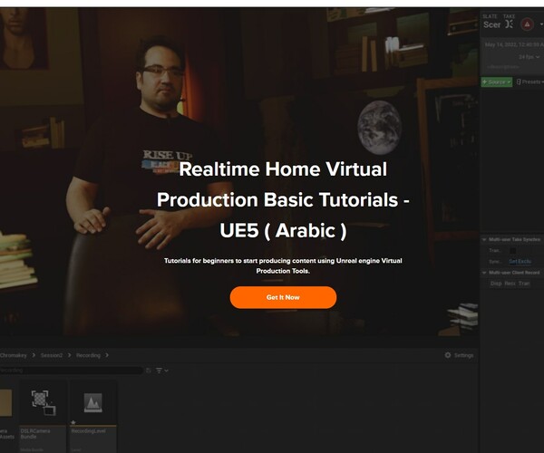 ArtStation - Realtime Home Virtual Production Basic Tutorials - UE5 (Arabic Course) | Tutorials