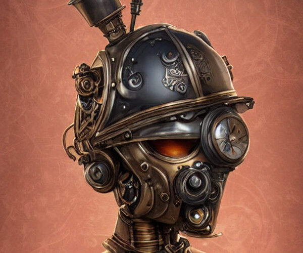 ArtStation - Steampunk helmet 2000 Concept Art Inspiration ready | Artworks