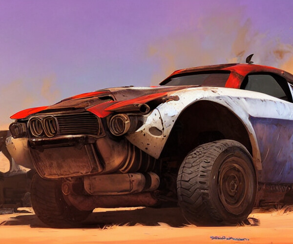 ArtStation - Concept Car Max Rocket 2500 Artwork Mad max and rocket ...