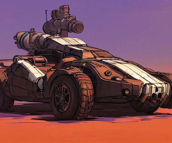 ArtStation - Concept Car Max Rocket 2500 Artwork Mad max and rocket ...