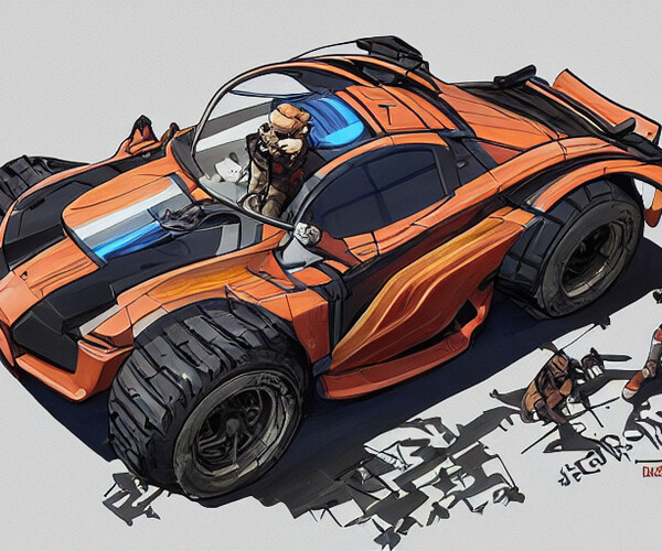 ArtStation - Concept Car Max Rocket 2500 Artwork Mad max and rocket ...