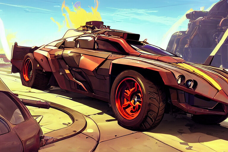 ArtStation - Concept Car Max Rocket 2500 Artwork Mad max and rocket ...