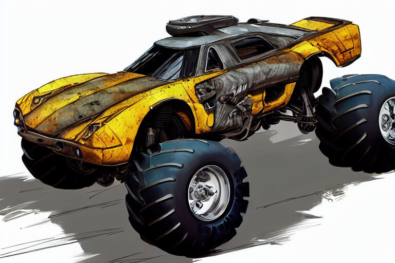 ArtStation - Monster Truck Concept car 4x4 1000 image | Artworks