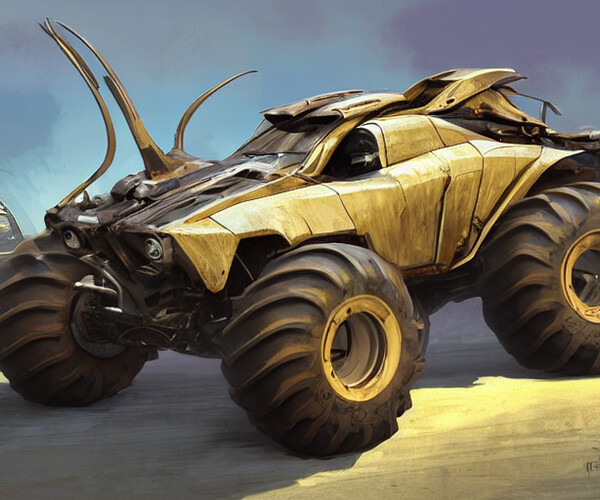 ArtStation - Monster Truck Concept car 4x4 1000 image | Artworks