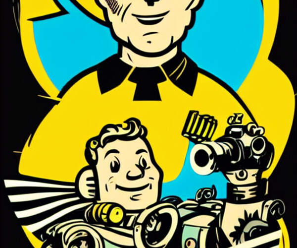 ArtStation - Poster Fallout retro Style 2500 image pack | Artworks