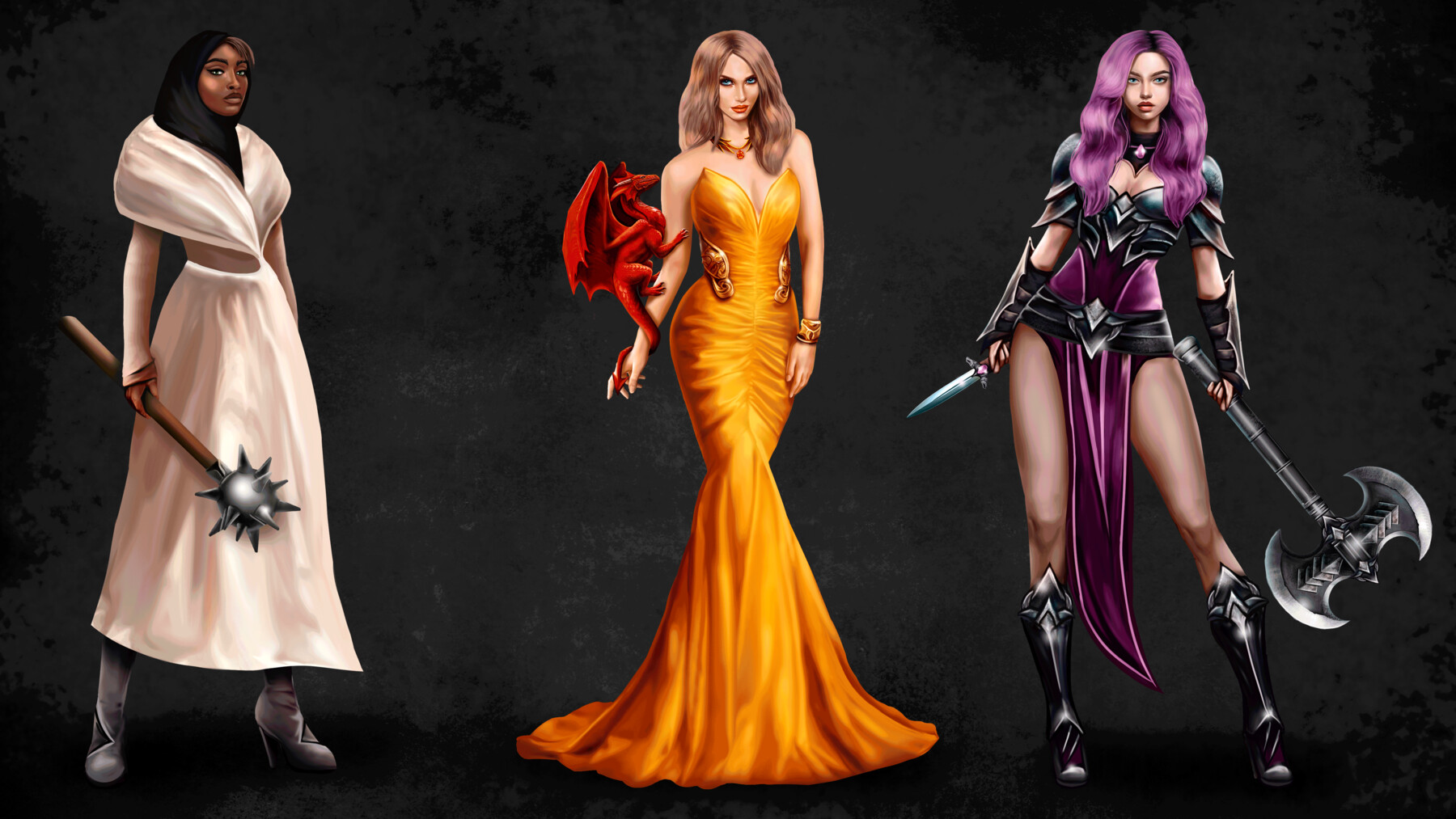 ArtStation - Fantasy female characters | Game Assets